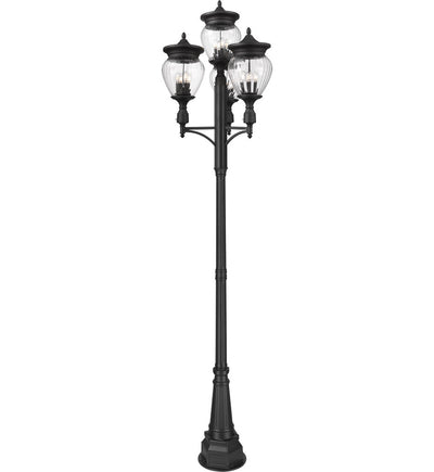 Z-Lite - 5016PHBR-4-564P-BK - Davina 130.75" Outdoor Post Light – Lamps.com