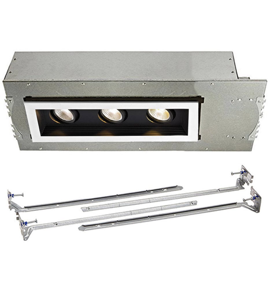 WAC Lighting - MT-3LD311NA-W935BK - Mini Multiples New Construction LE ...