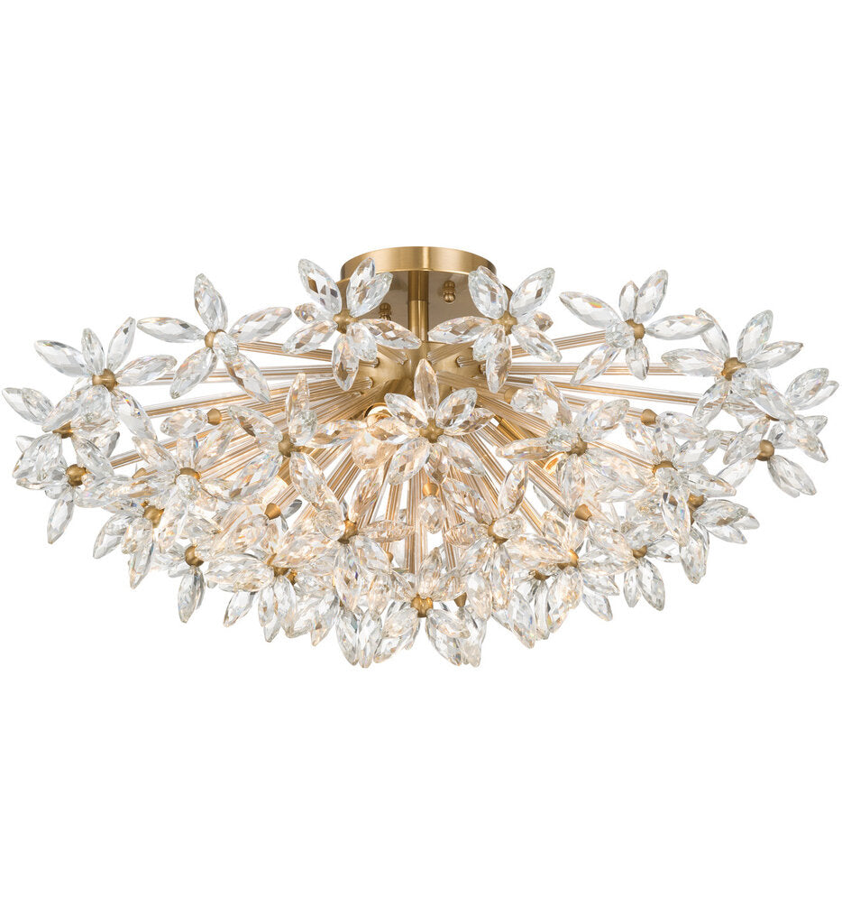 Crystorama - ADL-500-AG-CL - Adley 25.25-Inch Semi-Flush Mount – Lamps.com