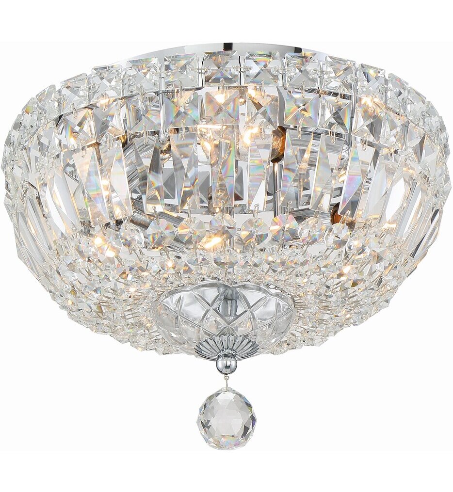 Crystorama - ROS-A1004-CH-CL-MWP - Roslyn 12" Flush Mount – Lamps.com