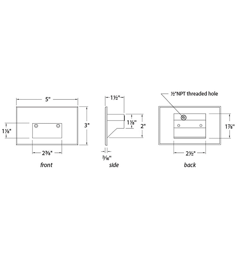 WAC Lighting - LEDme 120V LED Horizontal Step and Wall Light – Lamps.com