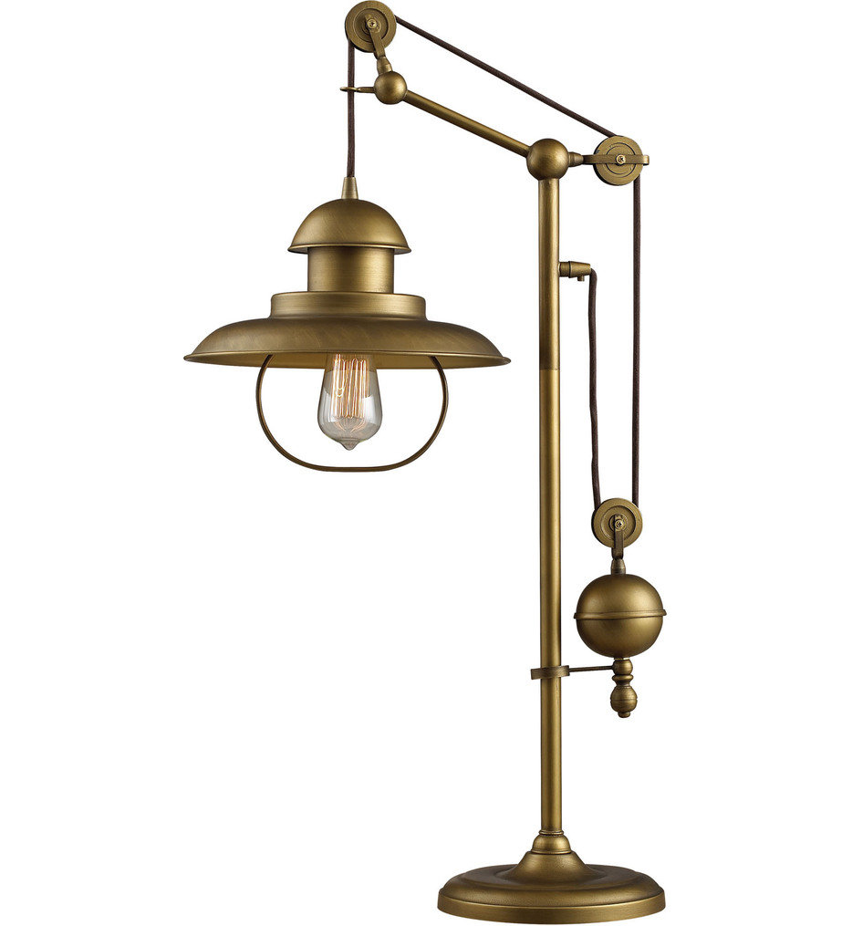 Lamps.com: Dimond - D2252 - Farmhouse Antique Brass 32 Inch Table Lamp